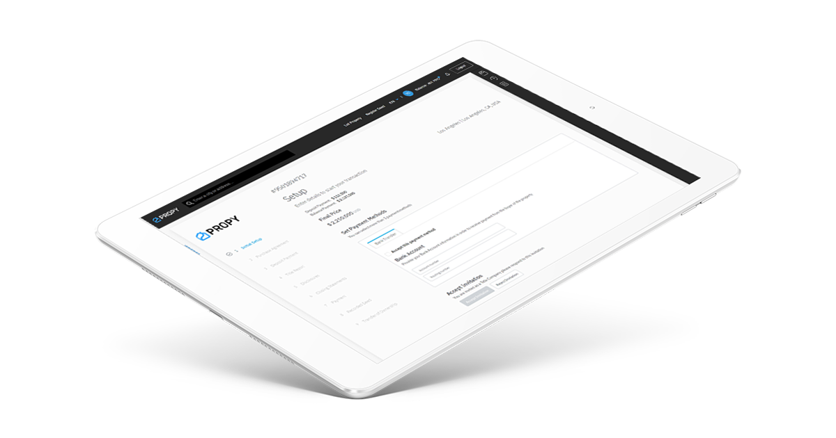 Propy - Real Estate Transaction Management Software for Brokers